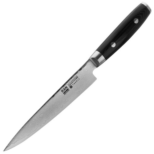 Набор ножей Нож филейный  Yaxell Ran, лезвие 15 см, черный