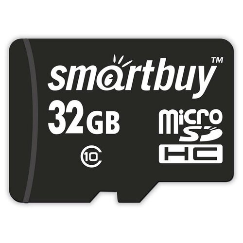 Карта памяти SmartBuy microSDHC 32 ГБ Class 10, UHS Class 1, R/W 30/20 МБ/с, 1 шт., черный