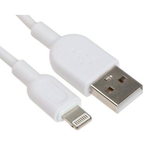 Кабель Lightning S01, Lightning - USB, 2.4 А, 1 м, зарядка + передача данных, белый