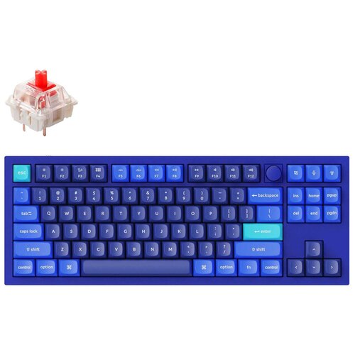 Клавиатура Keychron Q3 Gateron Red, синий