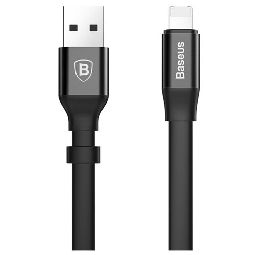 Кабель Baseus 2 in 1 Portable USB - Lightning/microUSB (CALMBJ), 0.23 м, 1 шт., черный