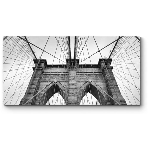 Модульная картина Строгость цвета, Бруклинский мост 100x50
