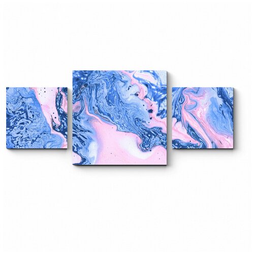 Модульная картина Закат над лазурным морем 150x64