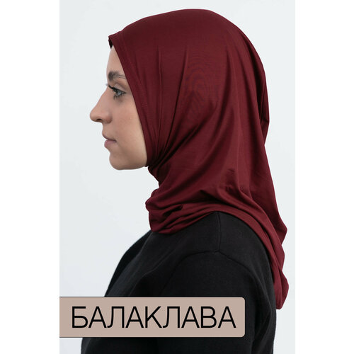 Хиджаб бини  Хиджаб,намазник,балаклава,шейла,ручная работа, размер OneSize, красный
