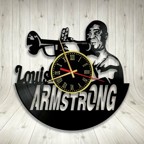 Настенные часы с Луи Армстронгом, Louis Armstrong