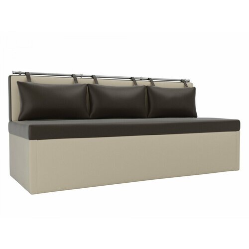 Кухонный прямой диван Метро, Экокожа, Модель 28566