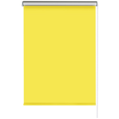 Рулонная штора Blackout Эскар SilverBack, 80х160 см, желтый