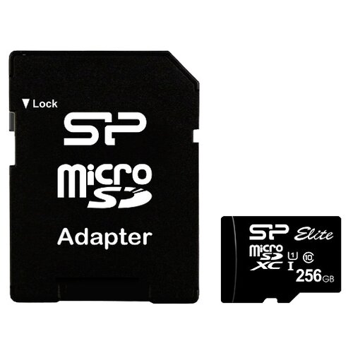 Карта памяти Silicon Power microSDXC 256 ГБ Class 10, V10, A1, UHS-I, R/W 85/15 МБ/с, 1 шт., черный 2