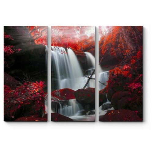 Модульная картина Осенний водопад в Таиланде 70x50