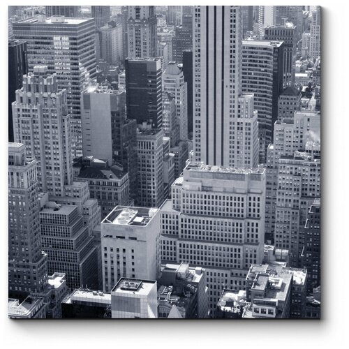 Модульная картина Черно-белый Нью-Йорк 110x110