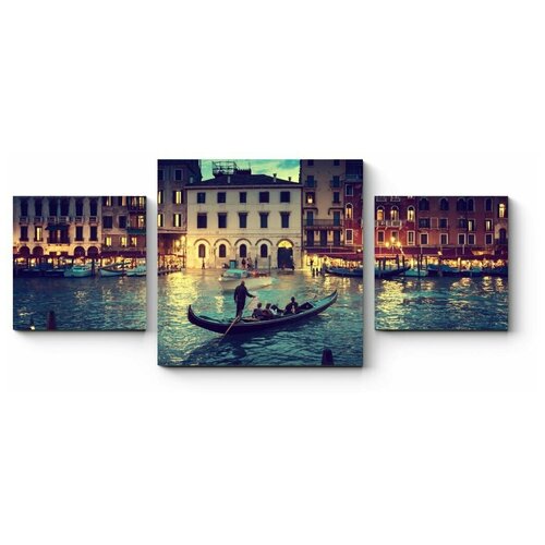 Модульная картина Гранд-канал в закат, Венеция80x34