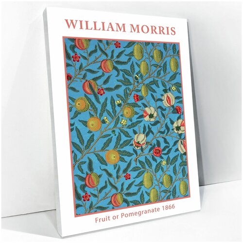 Картина Фрукты или гранат / Fruit Уильям Моррис на холсте 40х60см