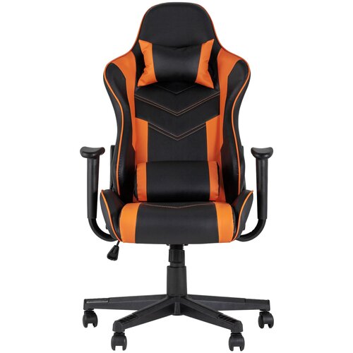 Компьютерное кресло STOOL GROUP TopChairs Impala игровое, обивка: искусственная кожа, цвет: оранжевый