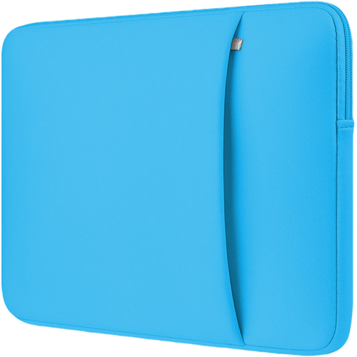 Чехол на MacBook 13" / Чехол для ноутбука, документов с карманом, цвет: голубой