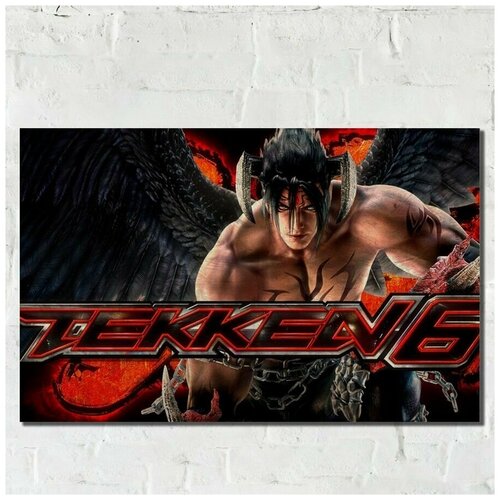 Картина интерьерная на рельефной доске, рисунок ОСП игра Tekken 6 - 12030