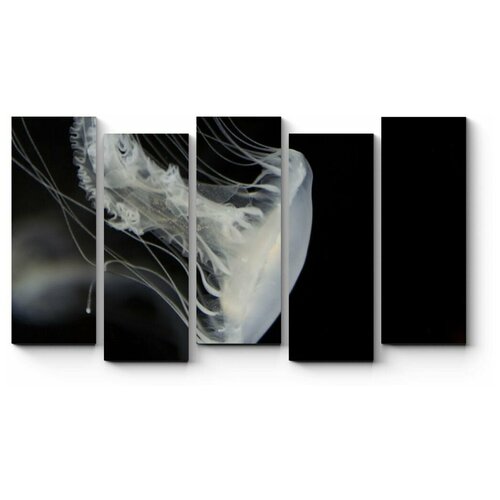 Модульная картина Белая медуза110x64