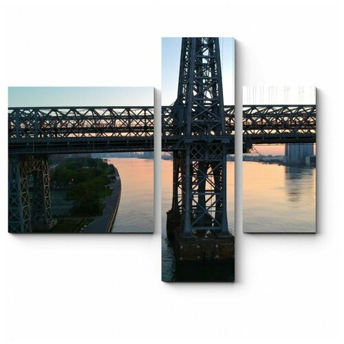 Модульная картина Одинокий мост110x91