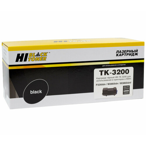 Тонер-картридж Hi-Black TK-3200 для Kyocera Ecosys P3260dn/M3860idn/M3860idnf, черный