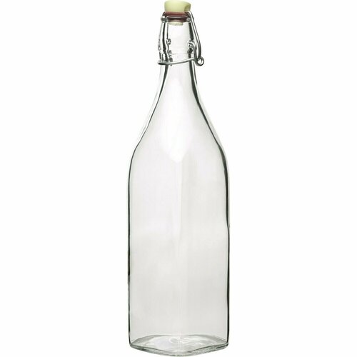 Бутылка с пробкой Bormioli Rocco Свинг 1л, 75х90х315мм, прозрачное стекло