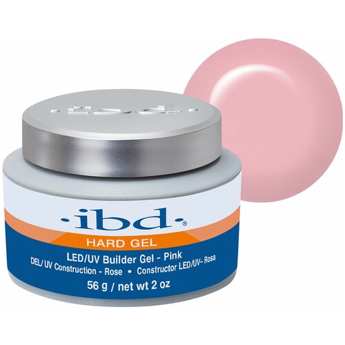 Ibd гель LED/UV Builder Gel конструирующий, 56 мл, rose/pink