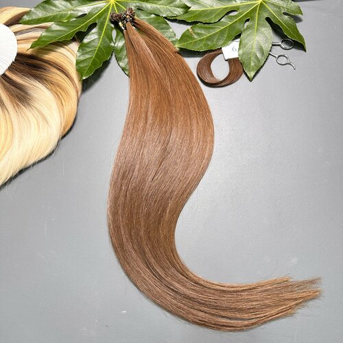 Волосы Belli Capelli славянские люкс на классической капсуле 70-75 см №6 (25 капсул)
