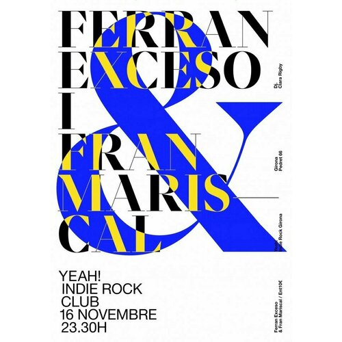 Плакат, постер на бумаге Ferran Exceso/Ферран Эксцесс. Размер 30 х 42 см