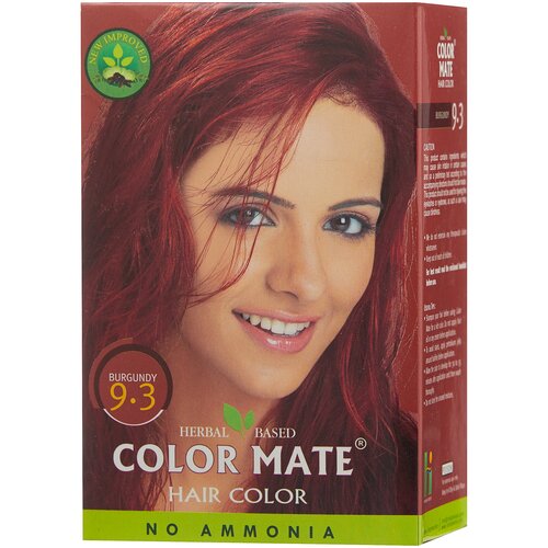 Color Mate Натуральная краска травяная, 9.3 burgundy, 75 мл