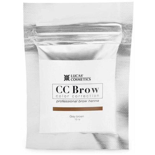 CC Brow Хна для бровей в саше 10 г, grey brown, 10 мл, 10 г