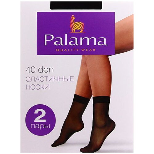Носки Palama, 40 den, 2 пары, размер 23-25, бежевый