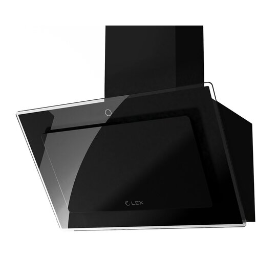 Наклонная вытяжка LEX Mika GS 600 BL, цвет корпуса черный, цвет окантовки/панели черный