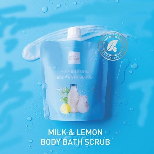 MILK & LEMON Body Bath Scrub, Baby Bright (Скраб для тела молоко И лимон), 250 г.