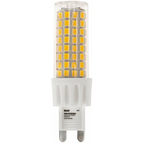 Лампочка G9 Светодиодная REXANT капсульного типа 230 В 7 Вт 2700 K теплый свет (поликарбонат)