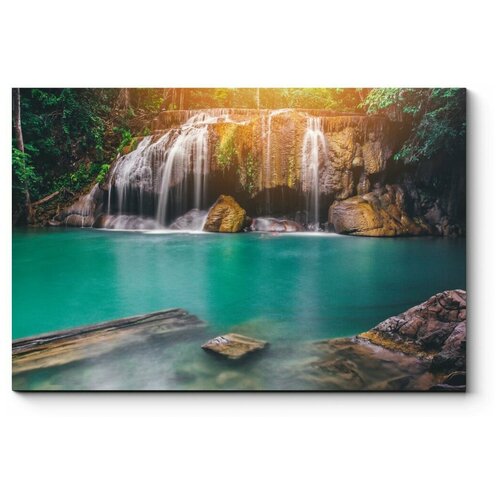 Модульная картина Водопад Эраван , Тайланд 70x47