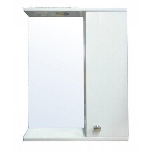 Зеркало-шкаф Loranto Моника 50 со светильником, правостороннее, 500x695x135