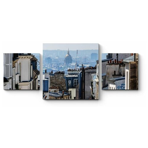 Модульная картина Прекрасная панорама Парижа170x73
