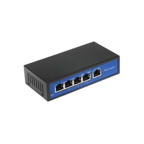 Orient переходник SWP-7504POE SFP GE, PoE коммутатор 4 порта, 4xPoE 1000Mbps + 1xUplink SFP 1000Mbps + 1xUplink 1000Mbps, Bandwidth 12Gbps, PoE-A 1