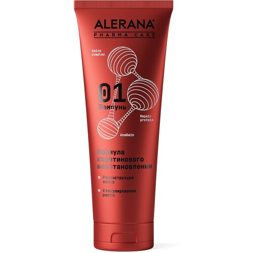 Alerana PHARMA CARE шампунь для волос Формула кератинового восстановления, 260 мл