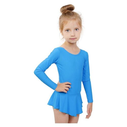Купальник гимнастический  Grace Dance, размер 36, голубой, бирюзовый