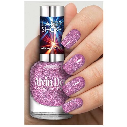 Alvin D'or Лак для ногтей Laser Show, 12 мл, 6907 фиолетовый