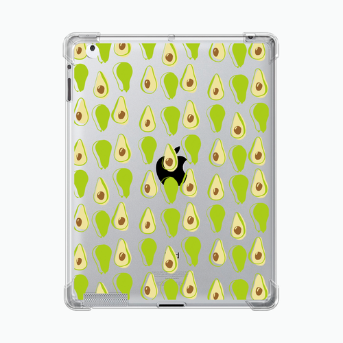 Противоударный силиконовый чехол для планшета Apple iPad 2/3/4 Авокадный стиль