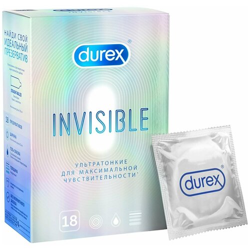 Durex / Презервативы Durex Invisible Ультратонкие 18шт 2 уп
