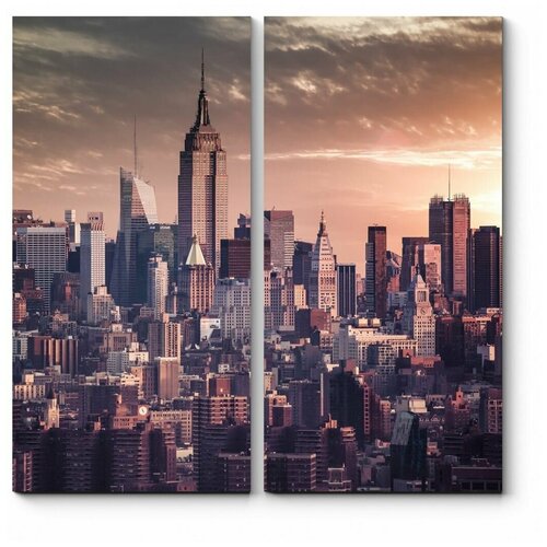 Модульная картина Небоскребы Нью-Йорка60x60