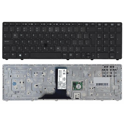 Клавиатура для ноутбука HP NSK-HX6BV серая с указателем без подстветки