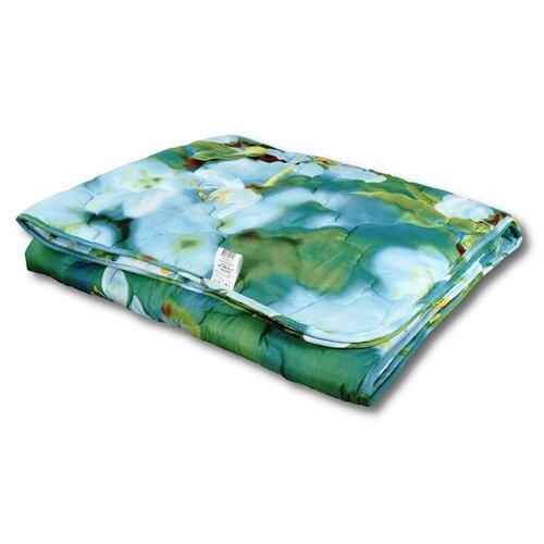 Одеяло AlViTek Холфит-Традиция, легкое, 140 х 205 см, голубой/зеленый