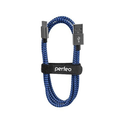 Кабель Perfeo USB - USB Type-C (U4903), 1 м, 1 шт., синий