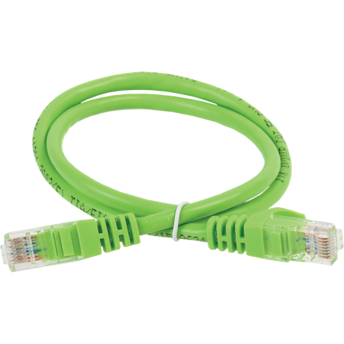Itk Патч-корды, Патч-панели PC02-C5EUL-1M Коммутационный шнур патч-корд , кат.5Е UTP, LSZH, 1м, зеленый.