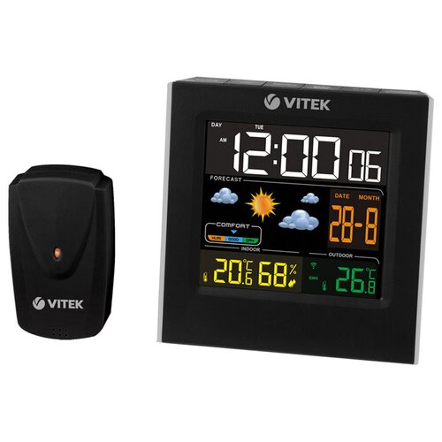 Метеостанция VITEK VT-6411, черный