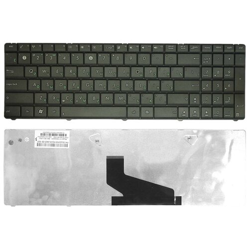 Клавиатура для ноутбука Asus K73TA, русская, черная без рамки