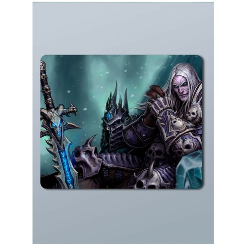 Коврик для мыши с принтом Игра WOW World of Warcraft Артас - 6019