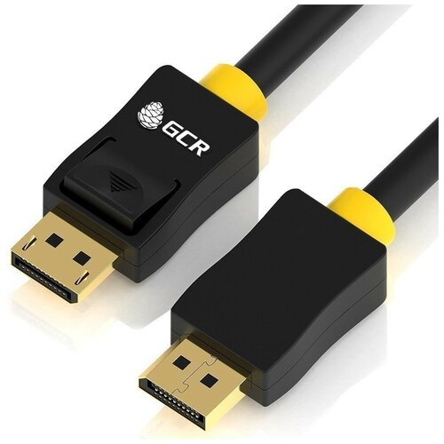 GCR Кабель PROF 10.0m DisplayPort v1.2 для цифровых видео устройств с высоким разрешением, 20M/20M, черный, 28/26 AWG